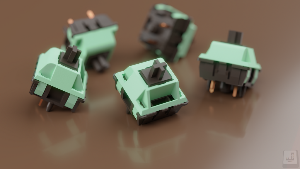 Mint Chocolate Chip POM Switches – AlphaKeys